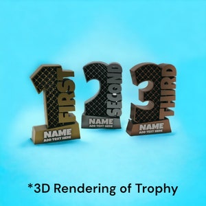 Custom Interlink Style Trophy: Custom Award for Achievements, Comedy ...
