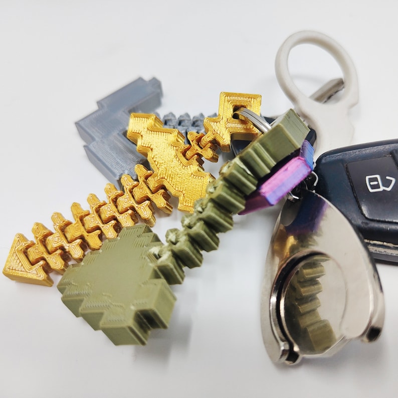 Pixel Tool Fidget, 3D Printed Autism Sensory Toy, Anxiety Relief Desk ...