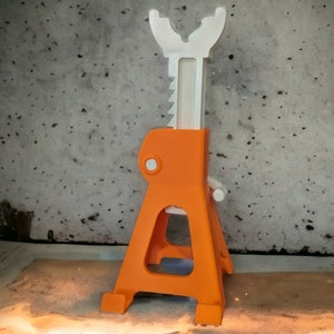 3D Printed Jack Stand Phone & Business Card Holder: Adjustable Height ...