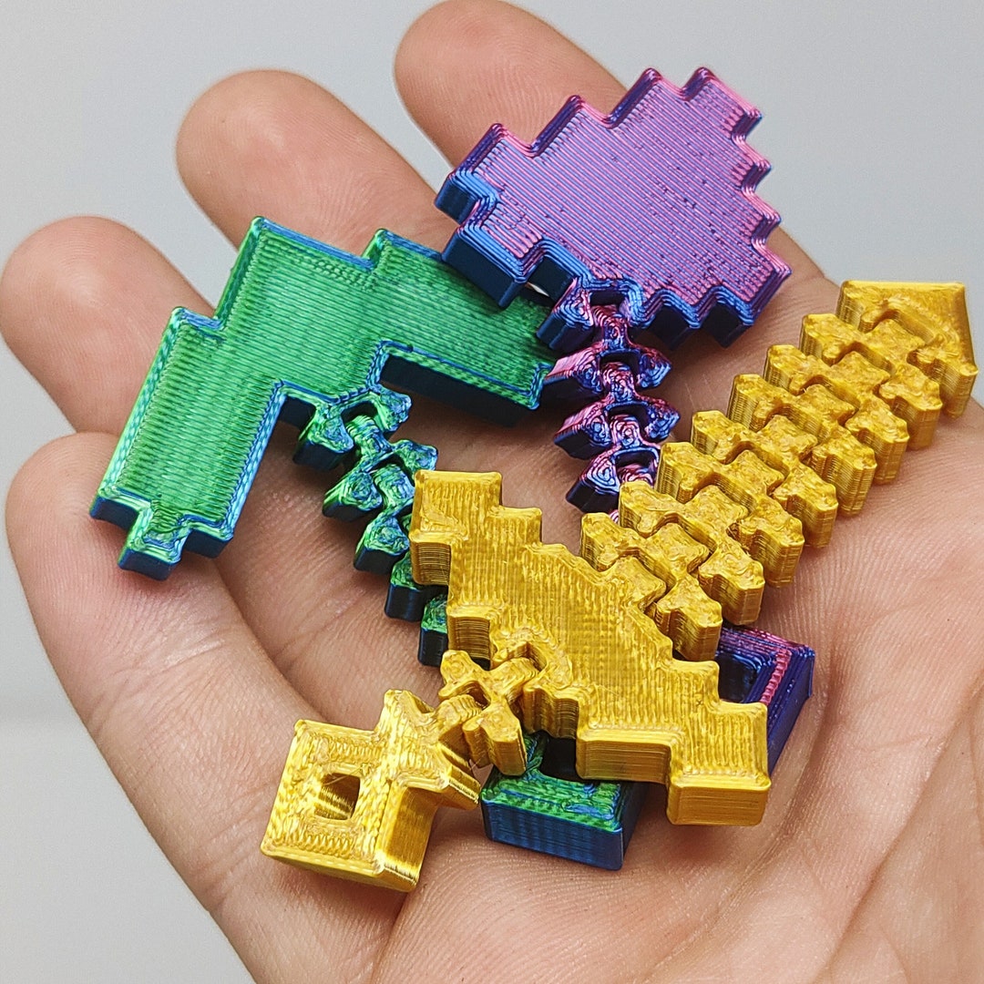 Pixel Tool Fidget, 3D Printed Autism Sensory Toy, Anxiety Relief Desk ...