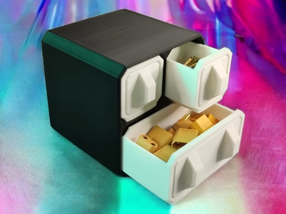 Sci-fi Inspired Storage Bin 3D Printed Modular Organizer Futuristic ...