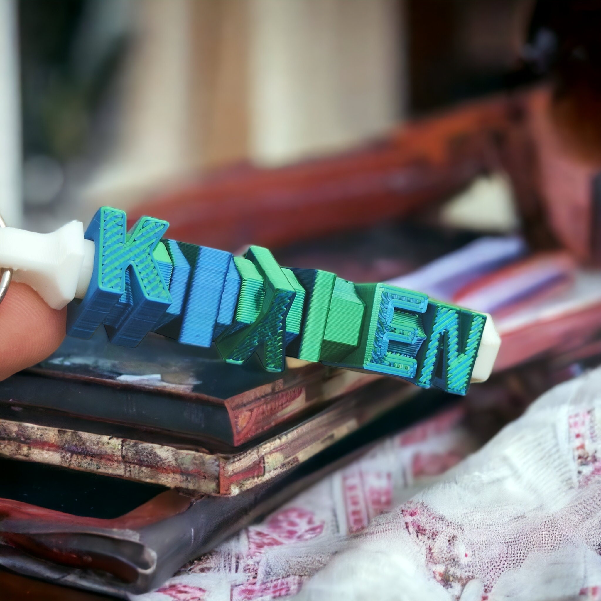 Personalised Fidget Spinner Keychain Eco Friendly Custom - Etsy UK