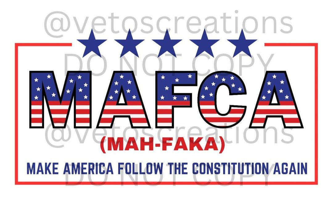 MAFCA Male America Follow the Constitution Again - Etsy