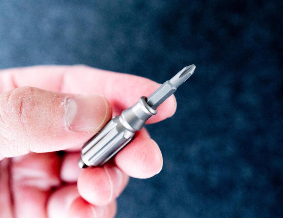 Titanium Screwdriver Keychain, EDC Mini Detachable Bit Tool - Etsy