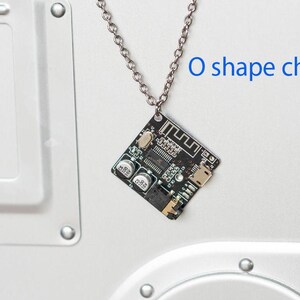 Circuit Board Necklace Geek Working PCB Board Necklace Chip Bluetooth ...