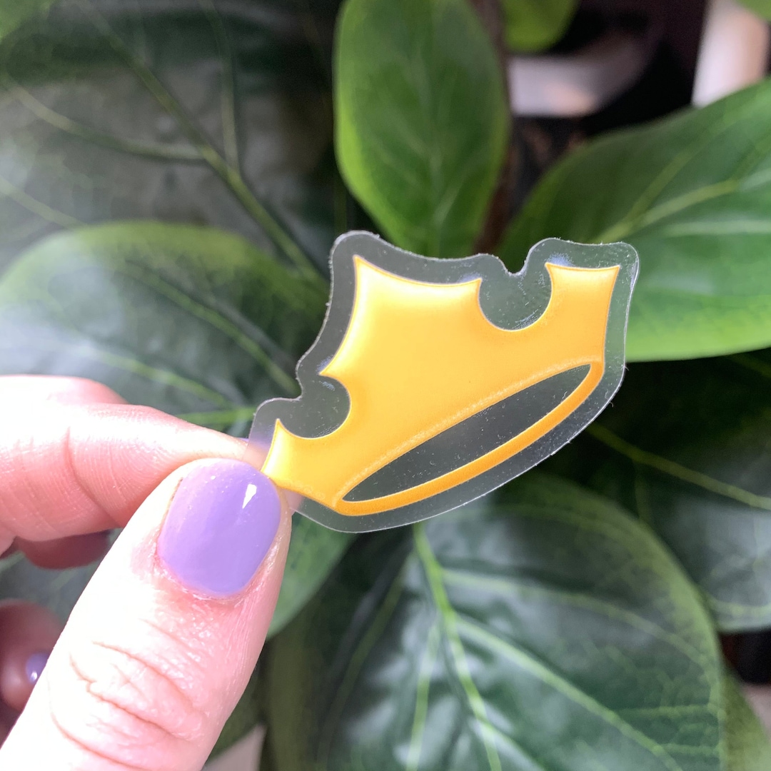 Crown Vinyl Sticker, Waterproof Decal - Etsy