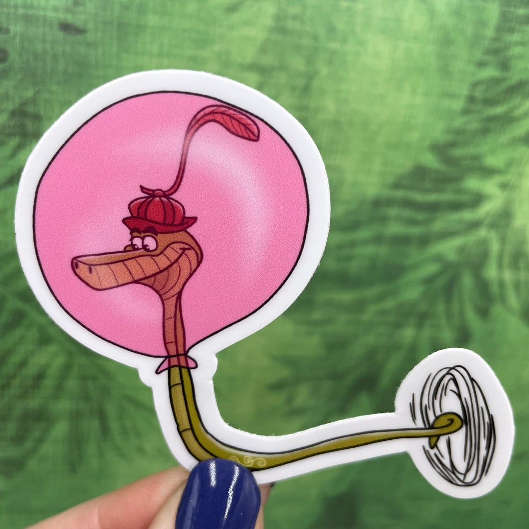 Hiss Sticker | Cartoon Snake With Hat Waterproof Vinyl Decal - Etsy