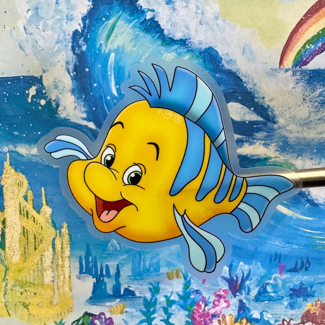 Flounder Fish Vinyl Sticker, Waterproof Decal - Etsy