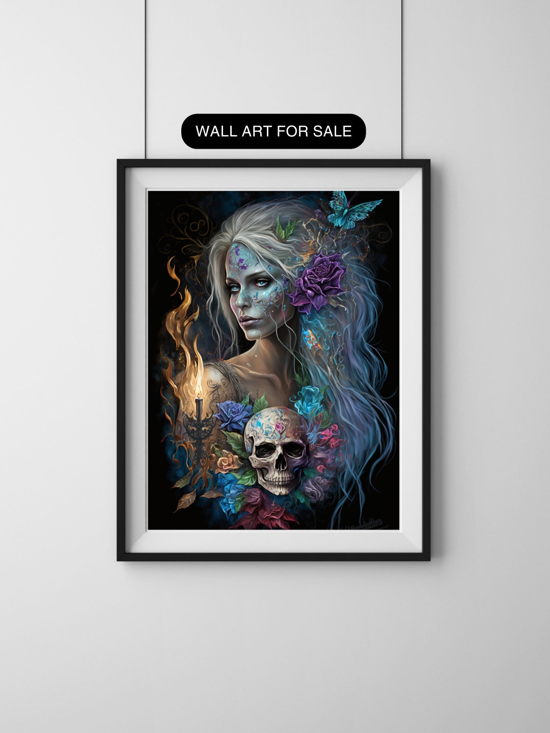 Barbie Gothic Wall Art, Gothic Girl, Gothic Pin up Poster, Black and ...