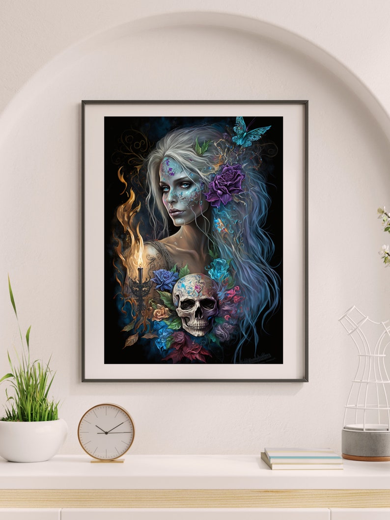 Barbie Gothic Wall Art, Gothic Girl, Gothic Pin up Poster, Black and ...
