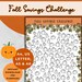 Fall Savings Challenge Printable, Autumn Savings Challenge, Money ...