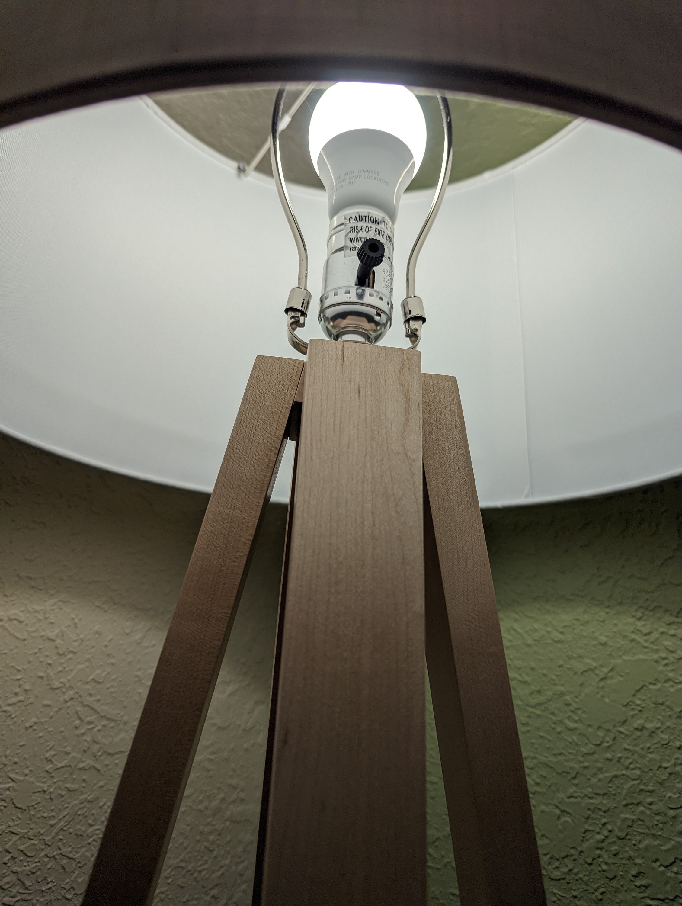 Black Walnut Mission/craftsman Style Table Lamp, Walnut Lamp, Bedroom ...