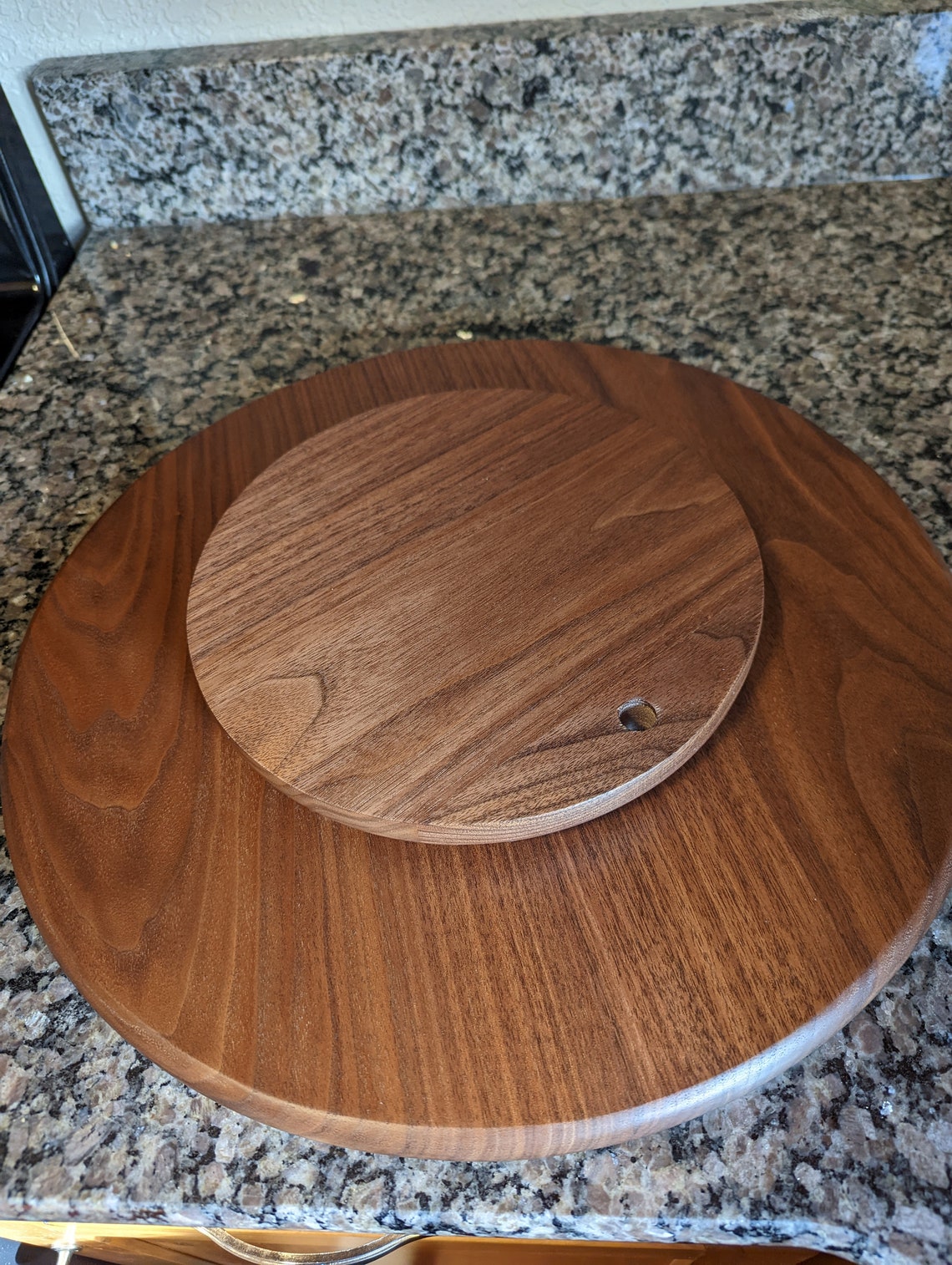 Handmade Lazy Susan Turntable, Walnut, Maple, Cherry Hardwood - Etsy