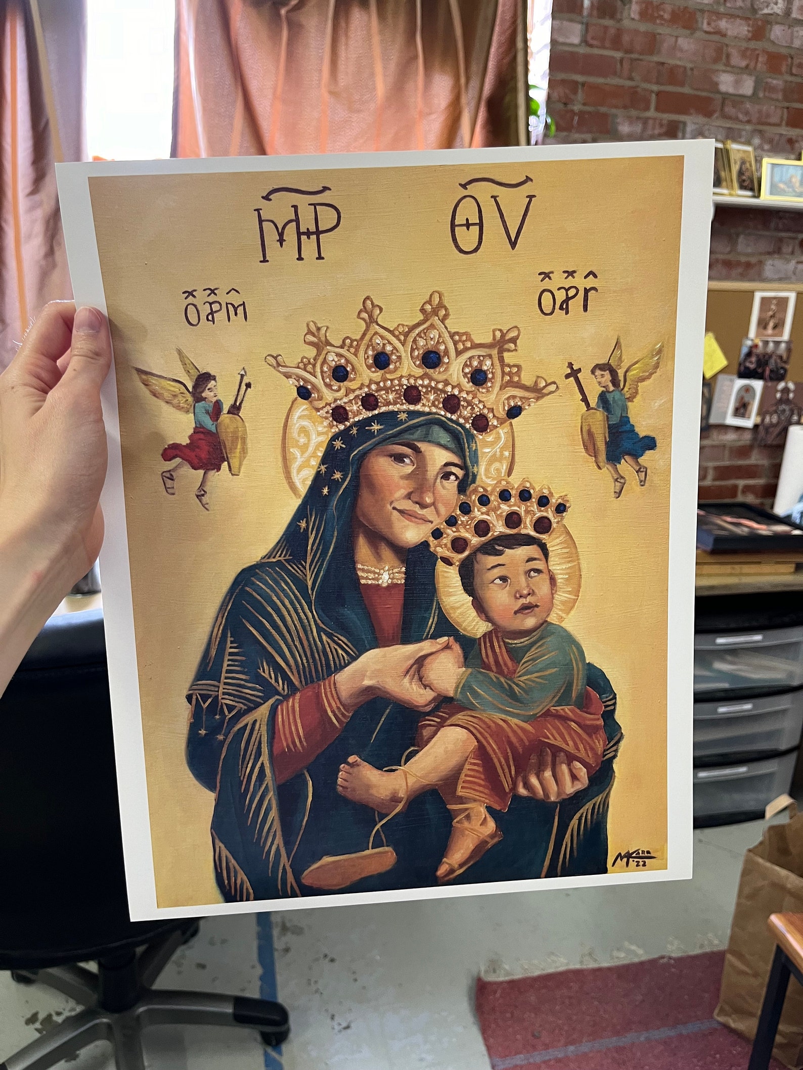 Our Lady of Perpetual Help Art Print | 3 Sizes | Catholic Art - Etsy