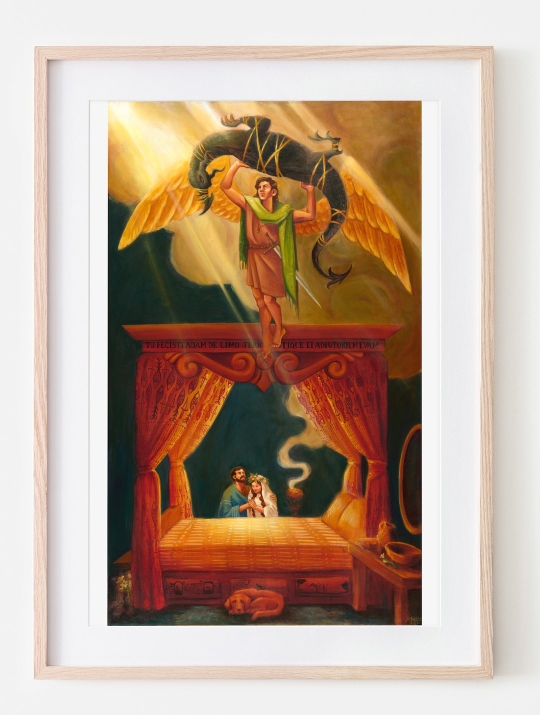 St. Raphael Art Print Catholic Wedding Gift 3 Sizes - Etsy