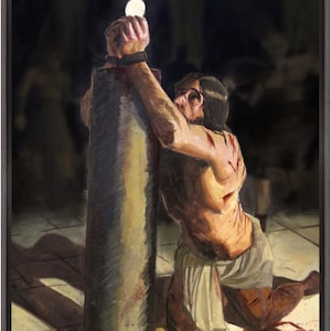 Jesus Scourged at the Pillar Art Print | Catholic First Communion Gift ...