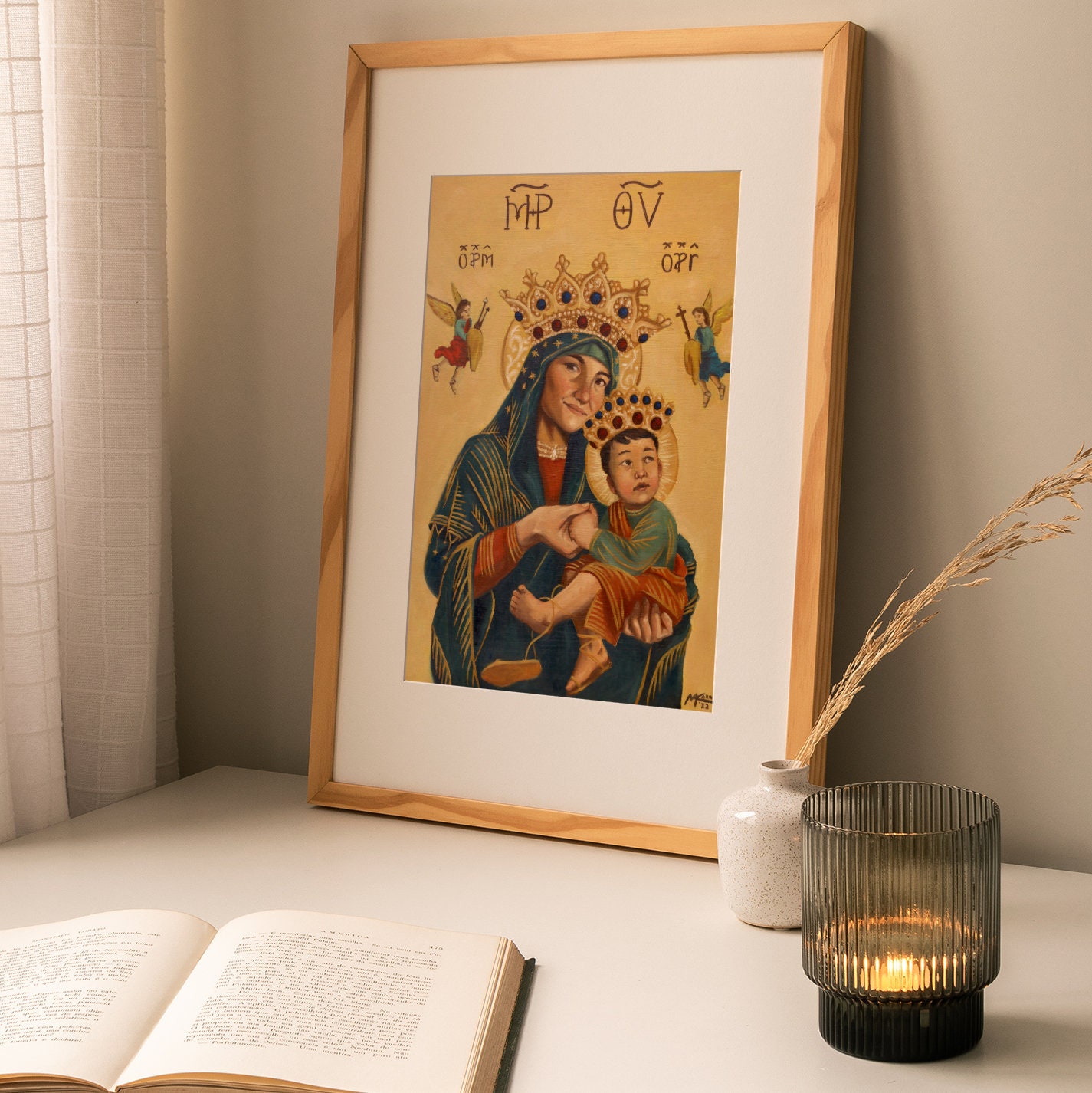 Our Lady of Perpetual Help Art Print | 3 Sizes | Catholic Art - Etsy
