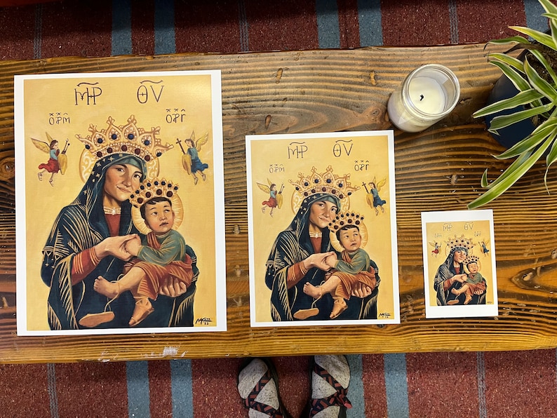 Our Lady of Perpetual Help Art Print | 3 Sizes | Catholic Art - Etsy