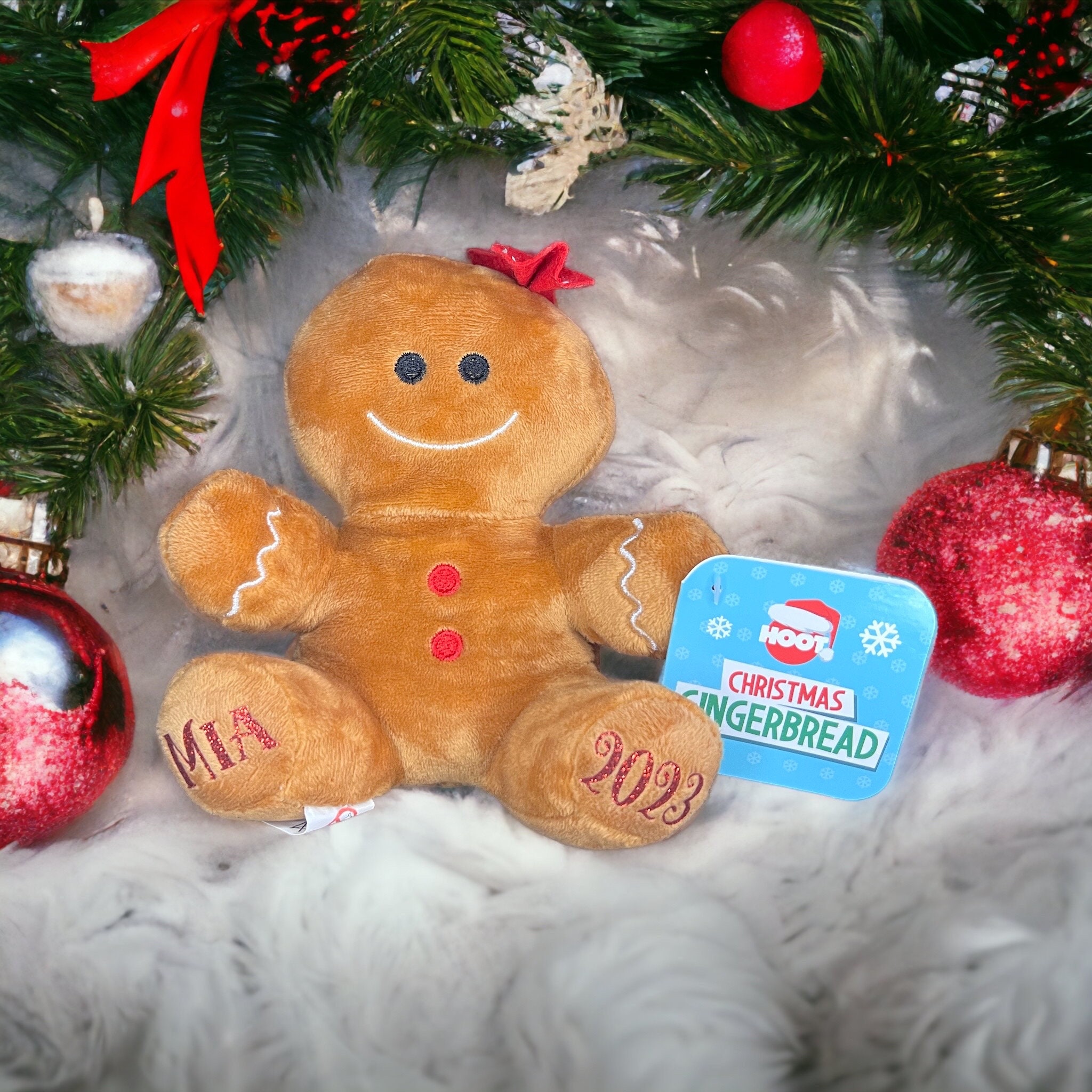 Personalised Gingerbread Teddy Toy Customised Christmas - Etsy UK