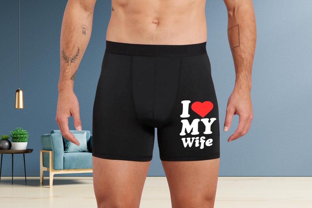 I Love My Wife Boxers: Funny Men's Underwear, Birthday Gift - Etsy UK