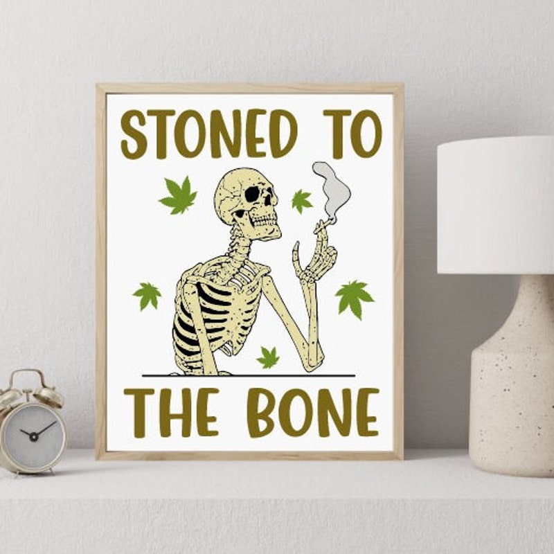 Marijuana Botanical Print - Etsy