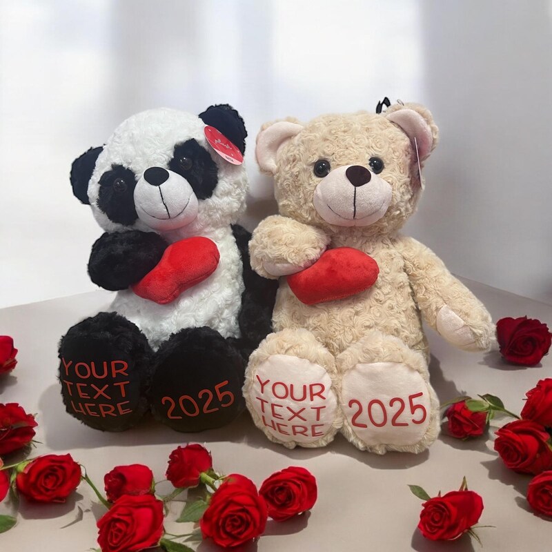 Valentine Teddy Bear - Etsy