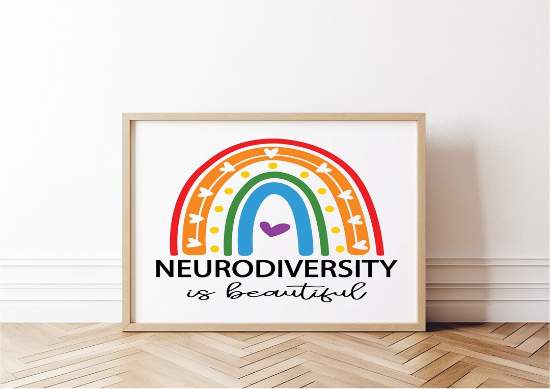 Neurodiversity is Beautiful Print, Autism Awareness Poster ...