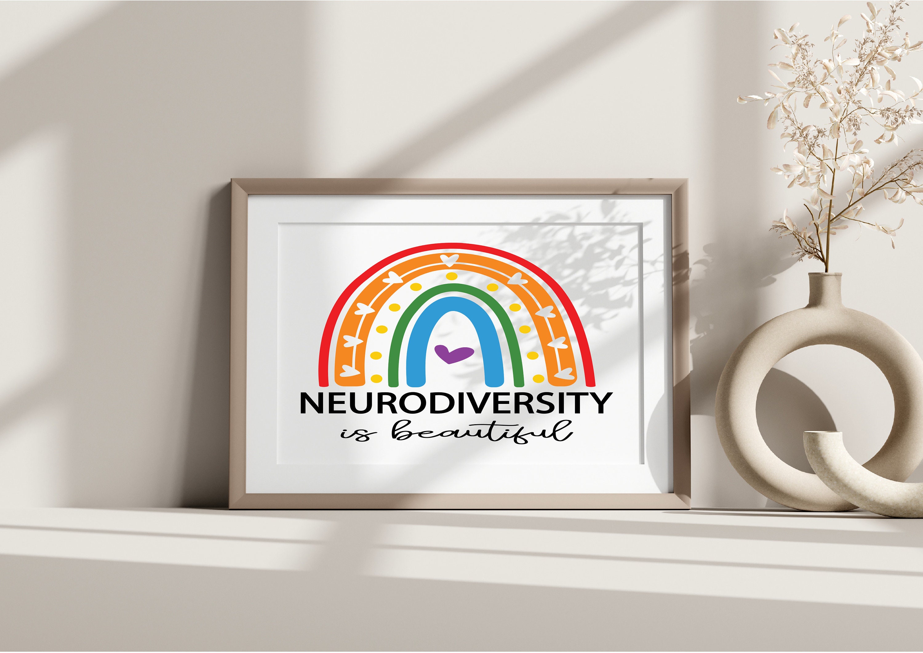 Neurodiversity is Beautiful Print Autism Awareness Poster - Etsy