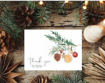 Christmas Thank You, Christmas Thank You Notes, Santa Hat Thank You ...