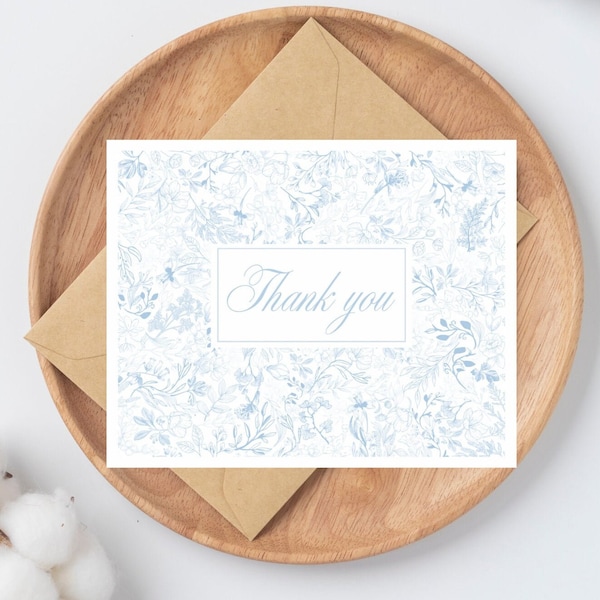 Thank You Card Set - Etsy