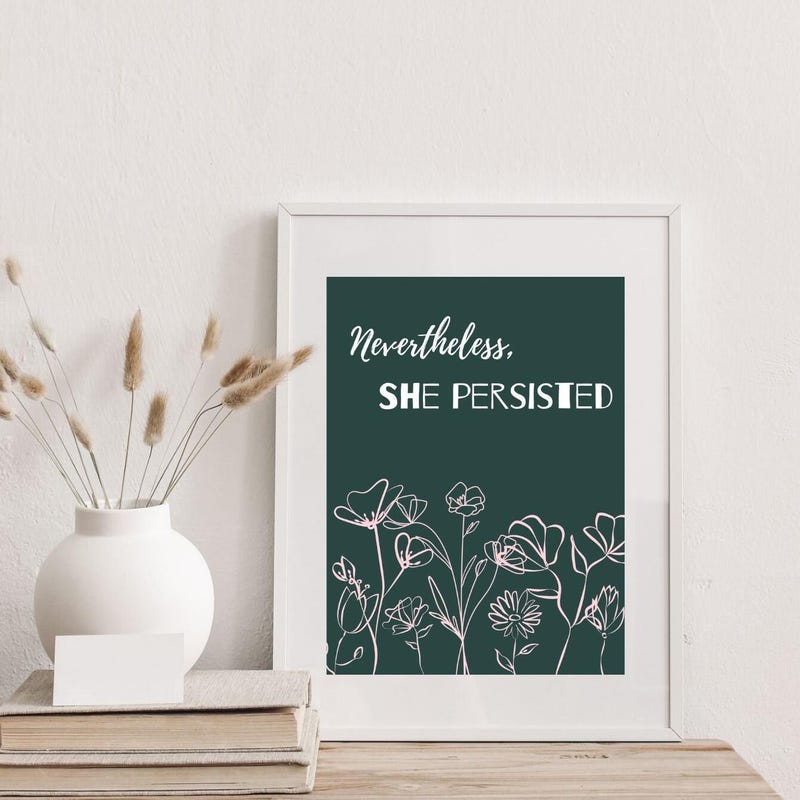 Nevertheless She Persisted - Etsy