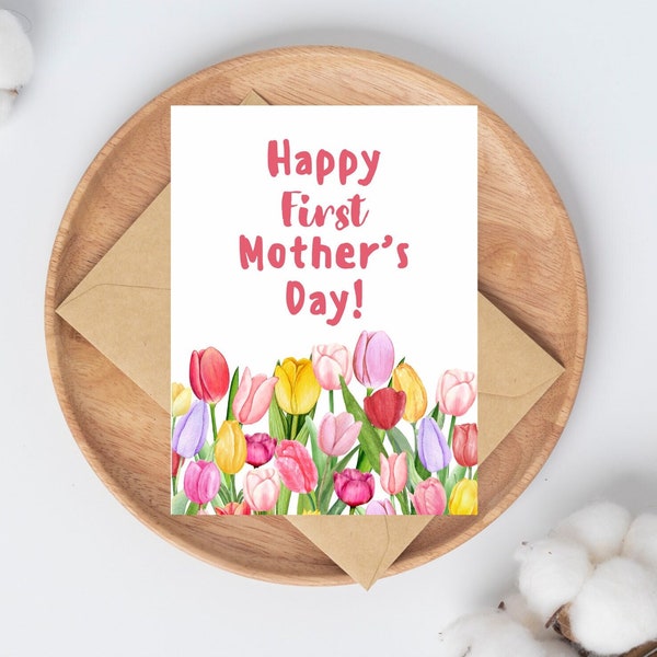First Time Mom Card Etsy