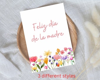 Dia De La Madre - Mother's Day Spanish PDF - Etsy