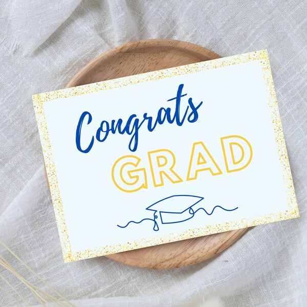 Blue Gold Graduation - Etsy