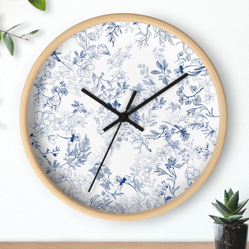 Vintage Chinoiserie Clock - Etsy