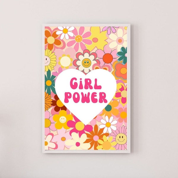 Girl Power Wall Art - Etsy