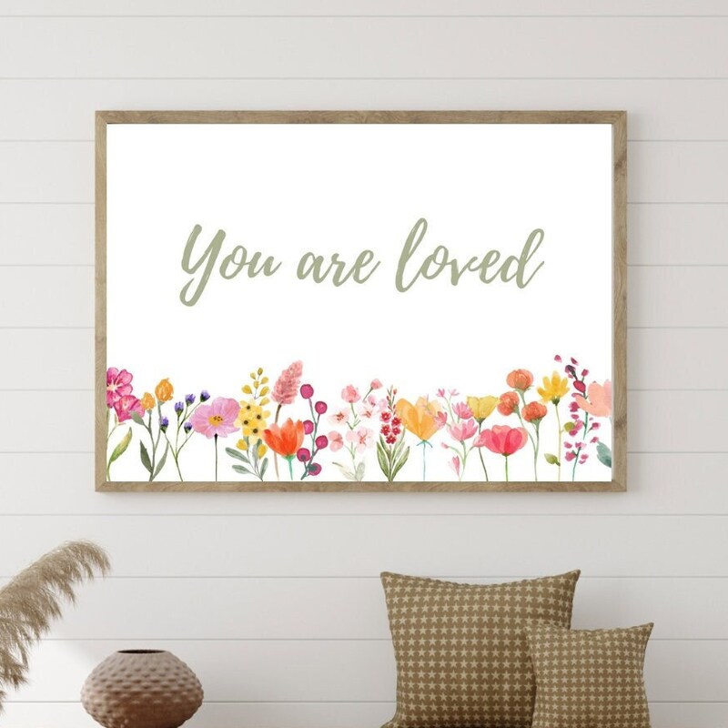 You Are Loved Print - Etsy UK
