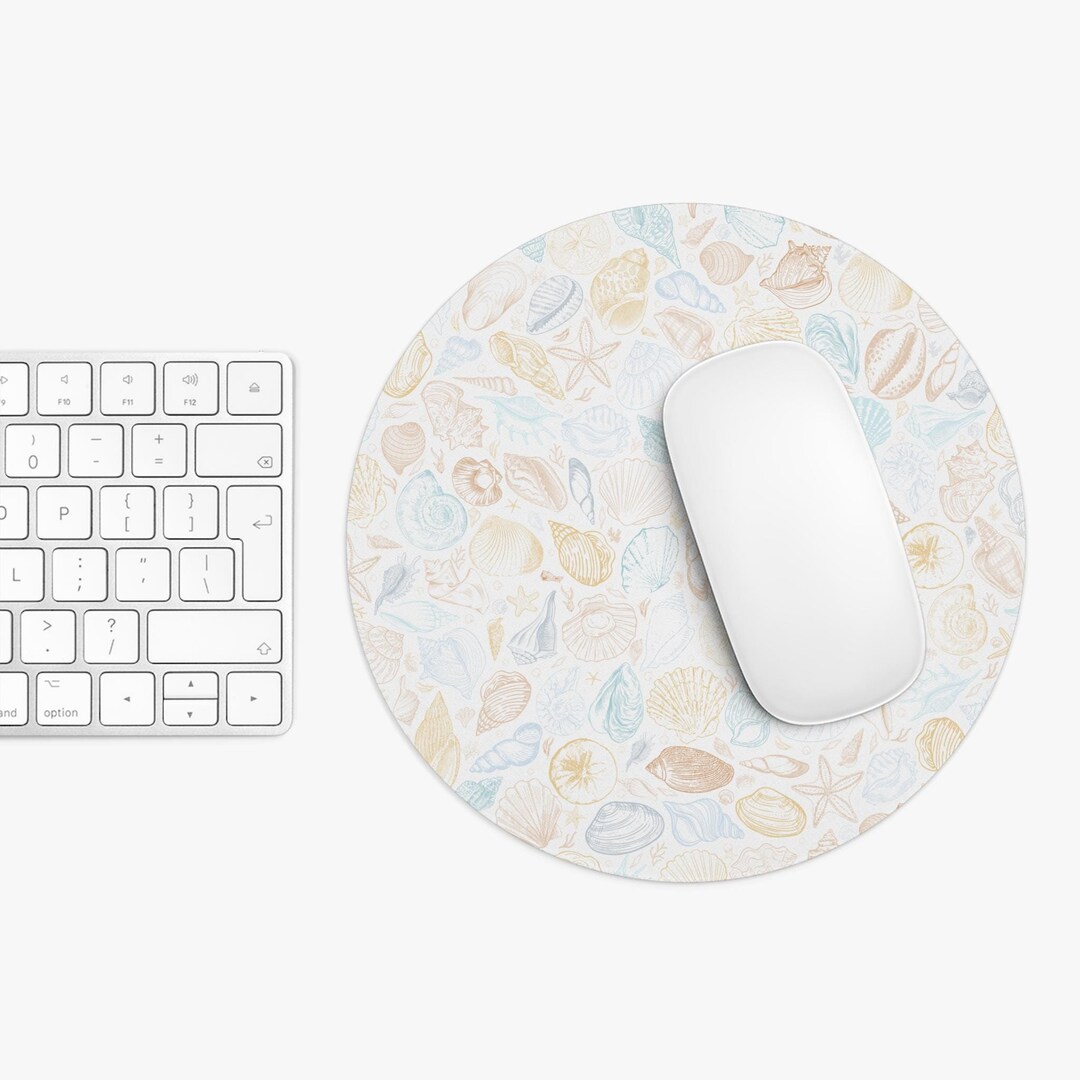Seashells Mouse Pad, Ocean-inspired Desk Accessory, Coastal Decor for ...