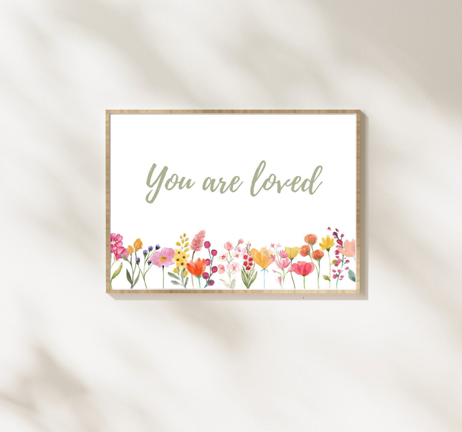 You Are Loved Wall Art Affirmation Encouragement Therapist - Etsy
