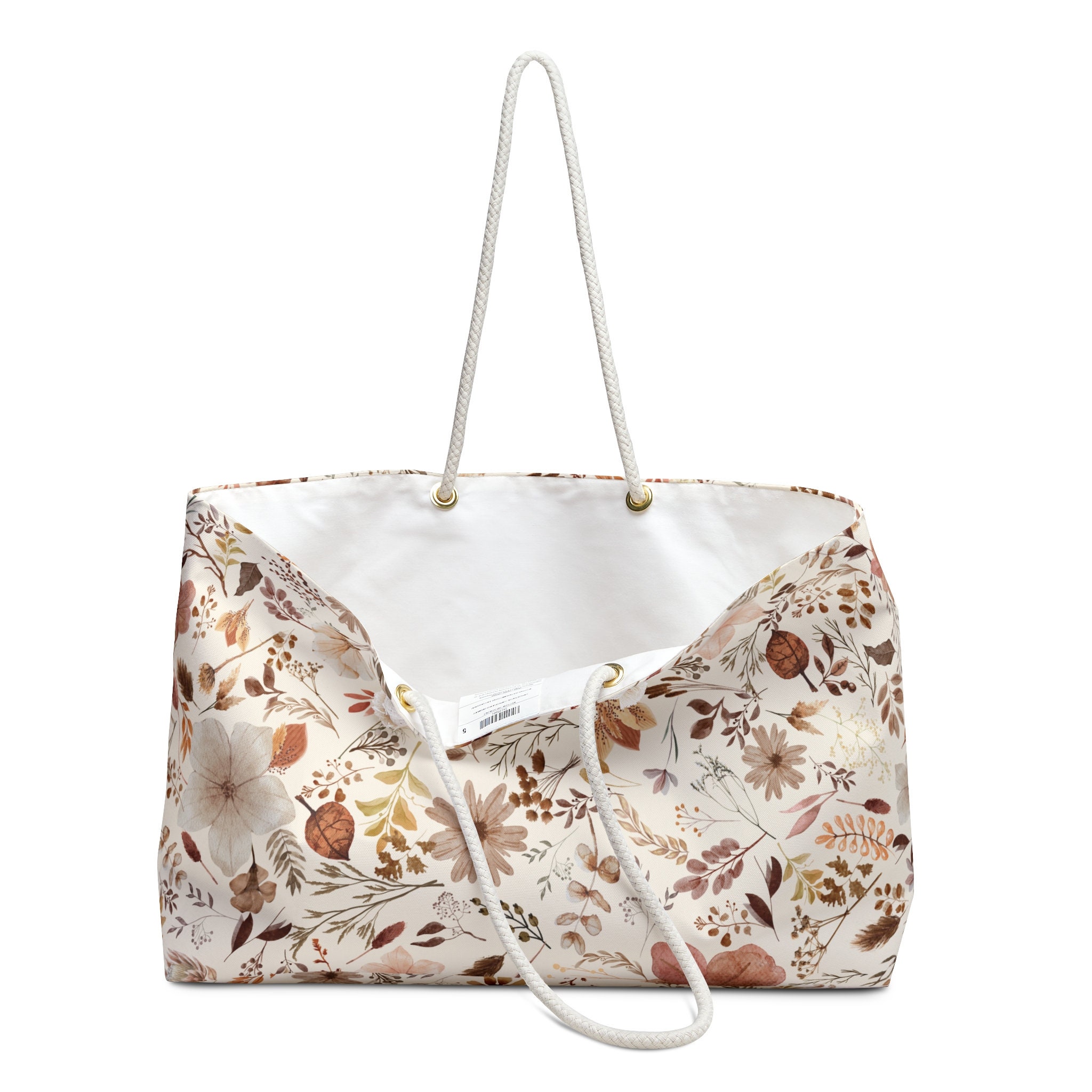 Fall Floral Flower Weekender Bag, Autumnal Travel Bag sold by Prodigy ...