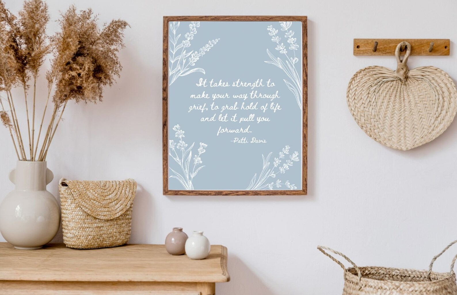 Grief Quote Print, Grift Loss Mourning Gift, Takes Strength to Make Way ...