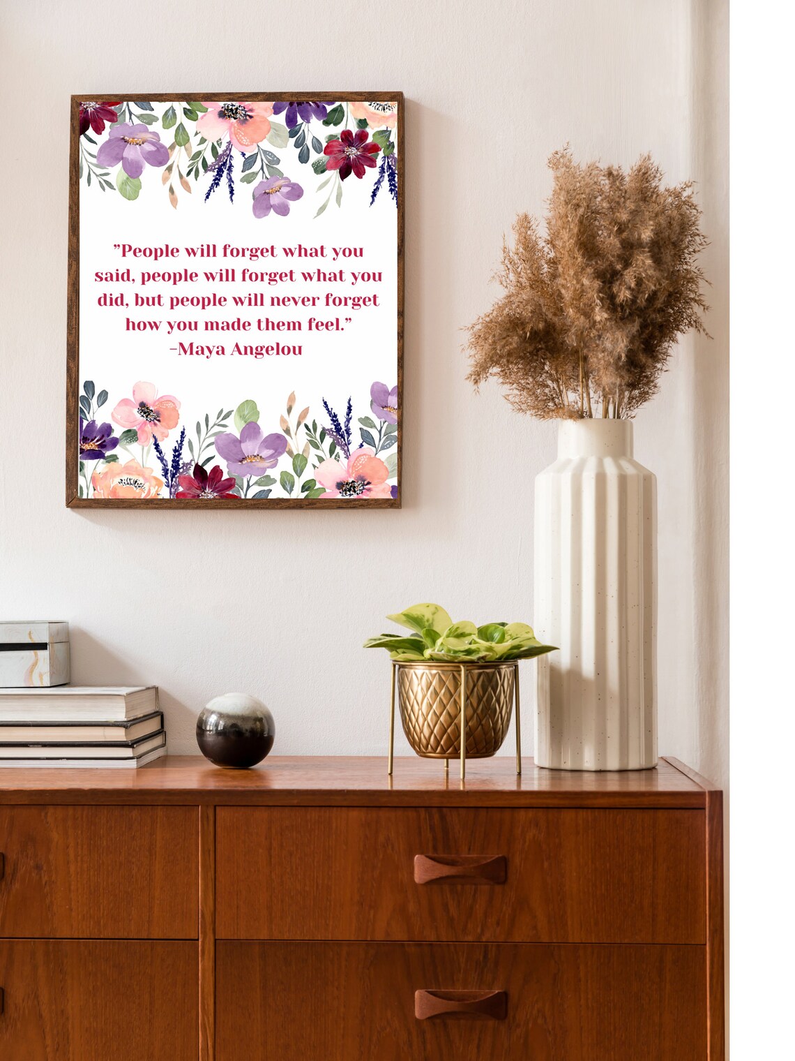 Maya Angelou Print Maya Angelou Quote Wall Art Maya Angelou Etsy