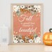 Fall is Proof That Change is Beautiful Print, Seasons Changing Quote ...