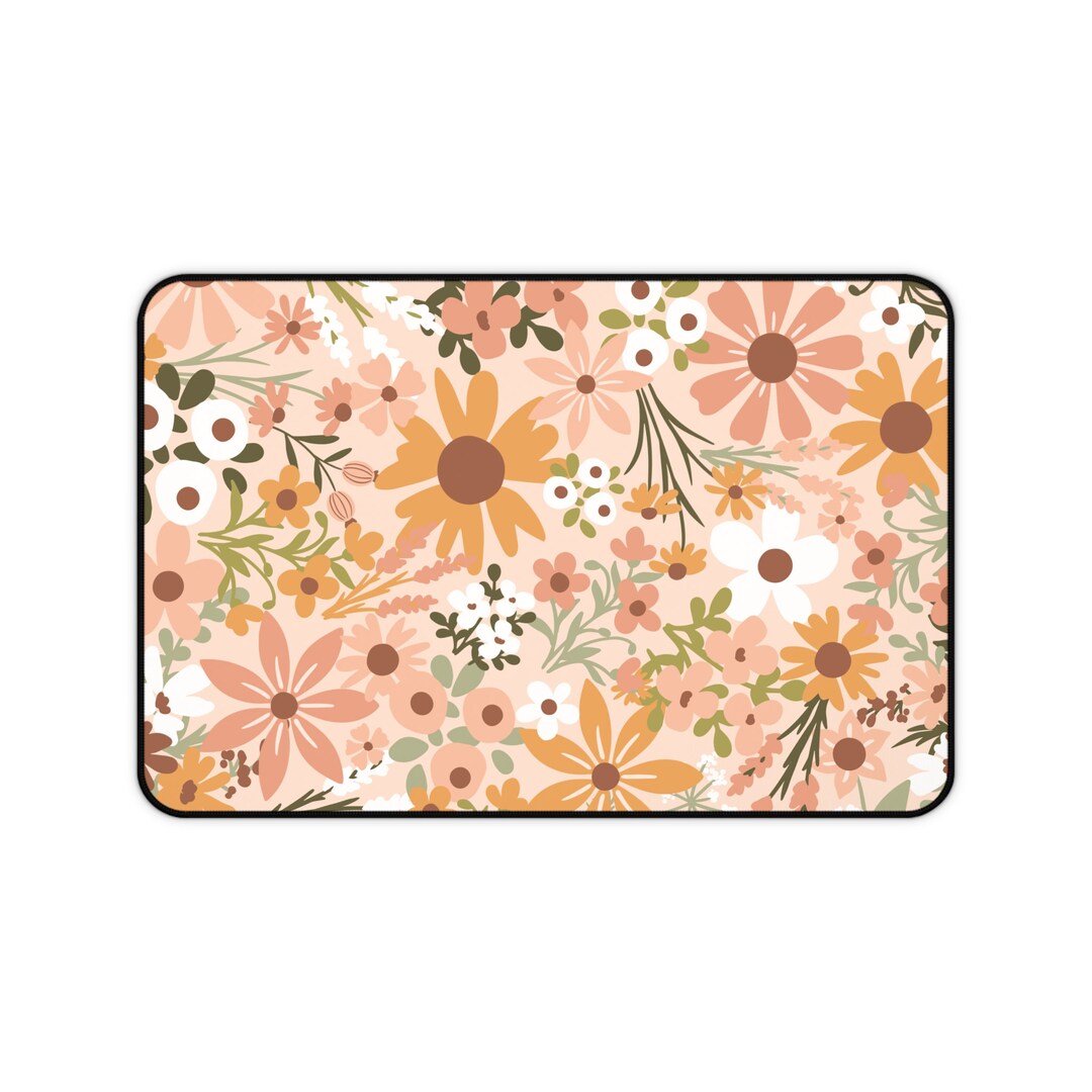 Daisy Sunflower Desk Mat Flower Desk Mat Flower Desk Decor - Etsy