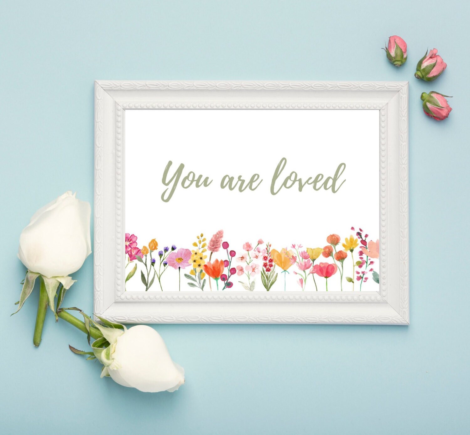 You Are Loved Wall Art Affirmation Encouragement Therapist - Etsy