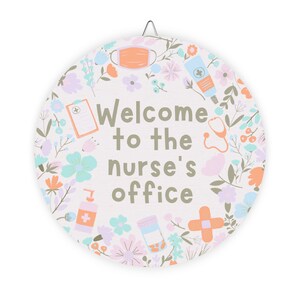 Nurse Office Decor Nurse Door Sign School Nurse Office Sign Welcome to ...