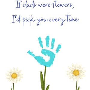 Handprint Father’s Day Gift Diy, Handprint Dad Birthday Gift, Handprint ...