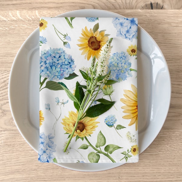 Sunflower Napkins - Etsy
