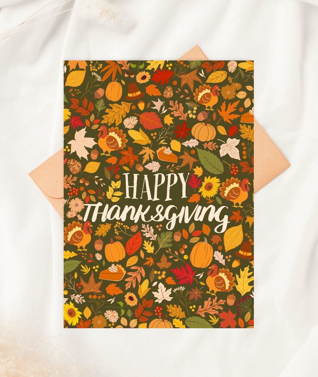 Thanksgiving Cards, Happy Thanksgiving Card Pack, Set of Thanksgiving ...