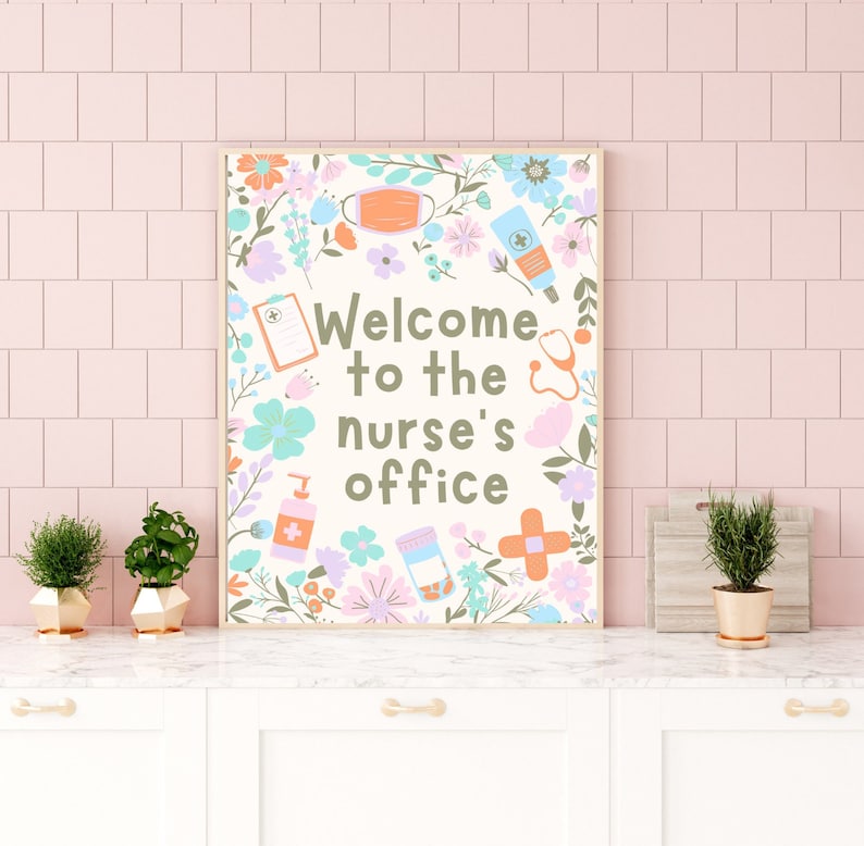 Nurse Office Decor Nurse Door Sign School Nurse Office Sign Nurse ...